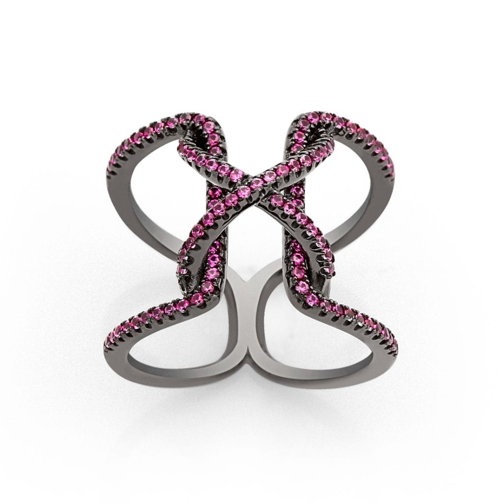 Herschel Black Pink Ring - High Street Jewelry