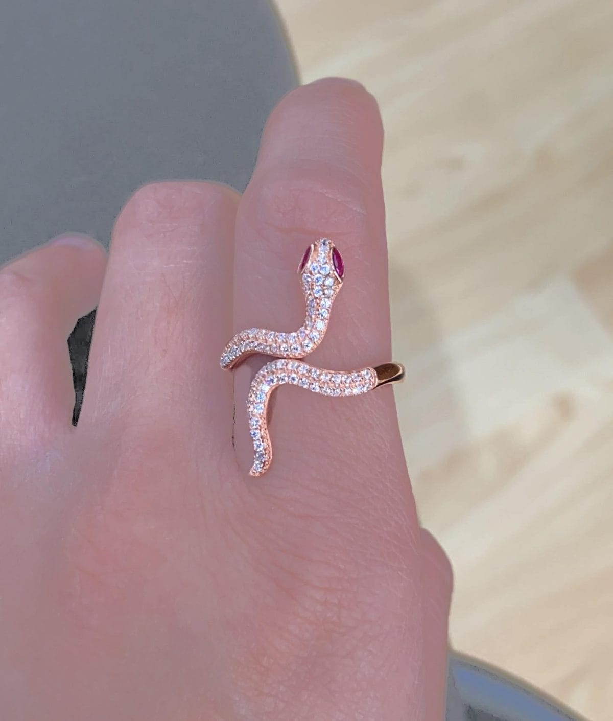 Snake Rose Ring - High Street Jewelry