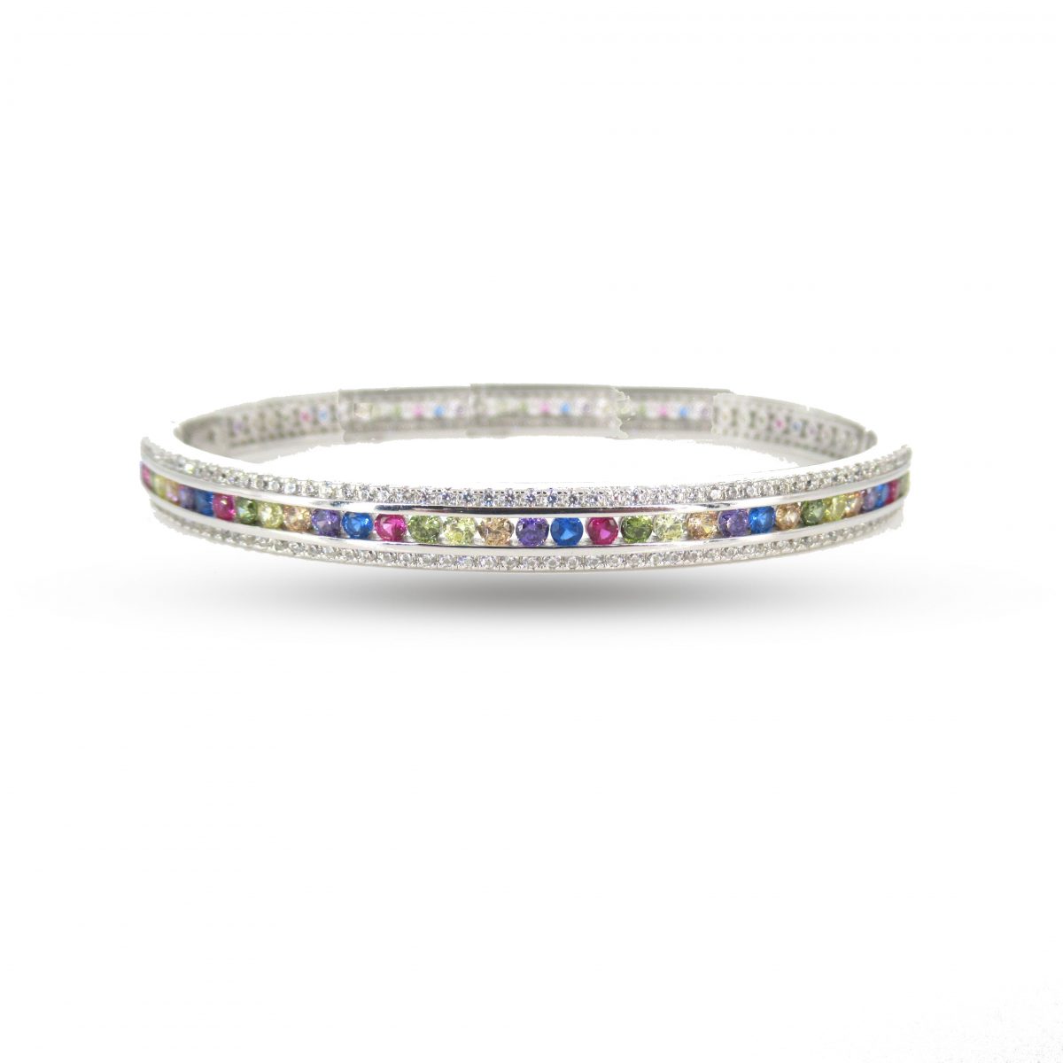Multi Color Bangle Silver Dubai - High Street Jewelry